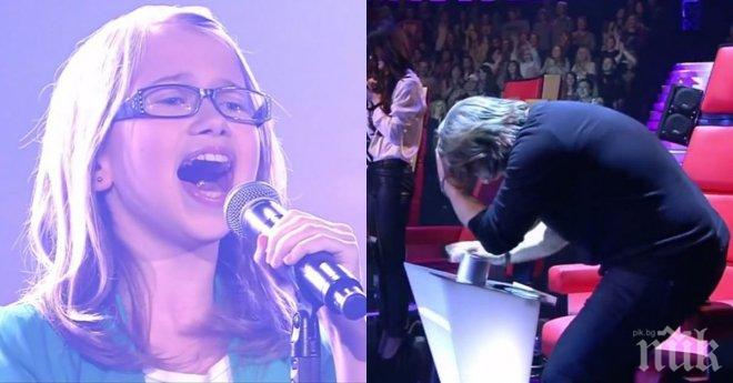13 годишна се яви на конкурс за таланти Kогато започна да пее Винаги ще те обичам съдиите