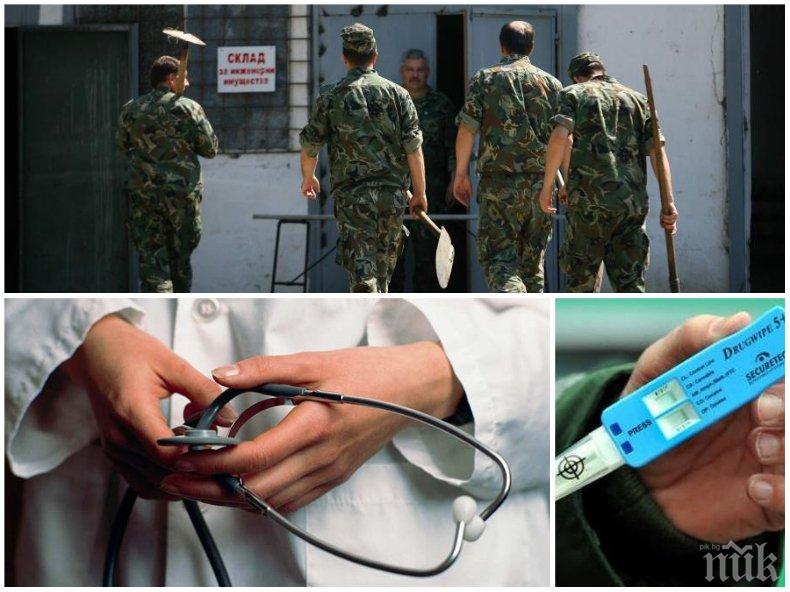 КРУТИ МЕРКИ Всички военни под строй на психиатър тест за дрога и алкохол Информационна