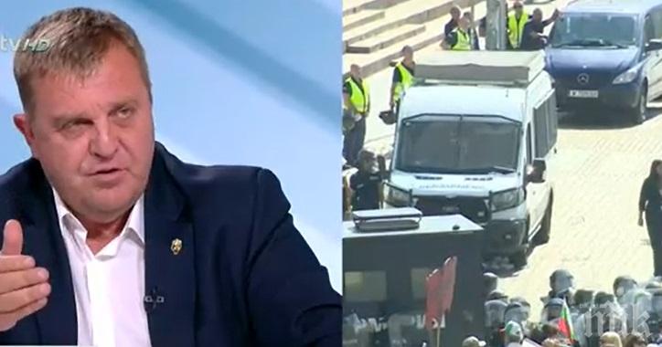 Вицепремиерът Каракачанов скочи на метежниците Какъв си ти че да искаш да запалиш и взривиш