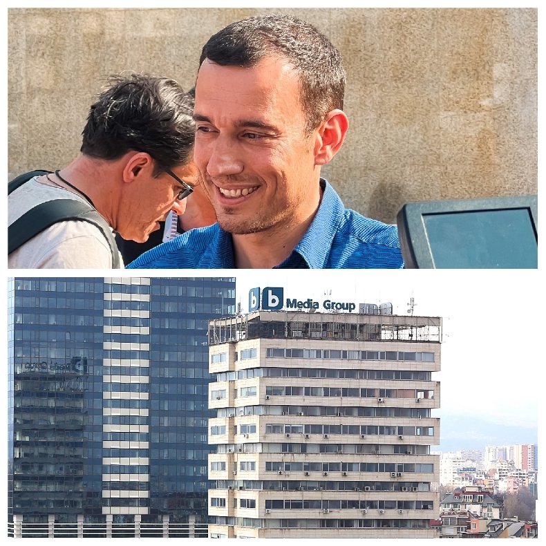 Вижте СНИМКИ от разходката на Васил Терзиев в нюзрума на бТВ Кметът на ППДБ на 10 минутна