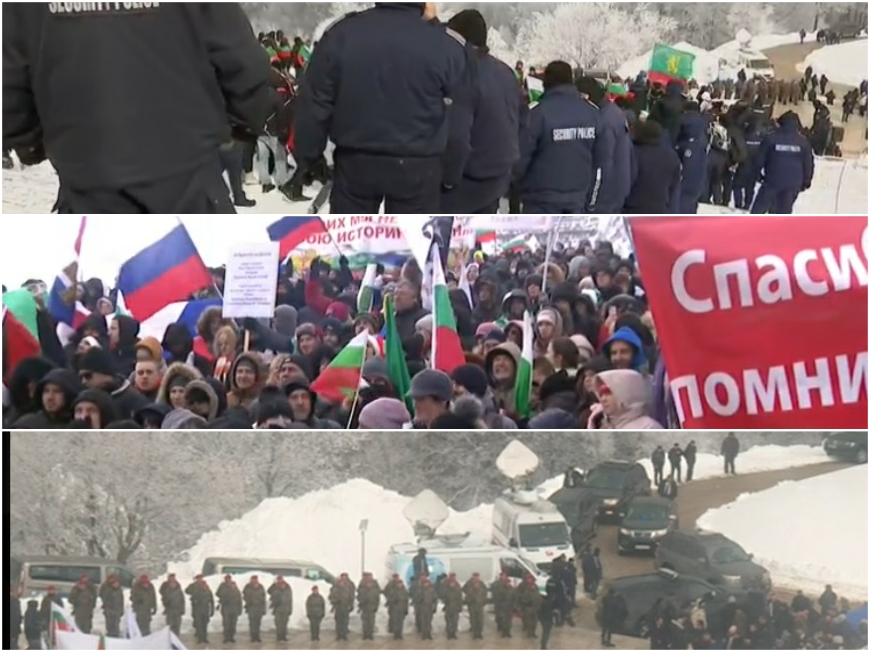 ИЗВЪНРЕДНО Екшън на Шипка българи крещят към Киро и министрите му Оставка НАТО вън ВИДЕО