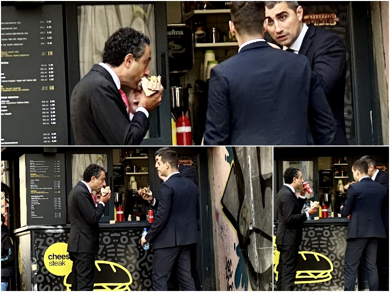 САМО В ПИК Лорер набива вредни сандвичи край парламента СНИМКИ Информационна агенция ПИК