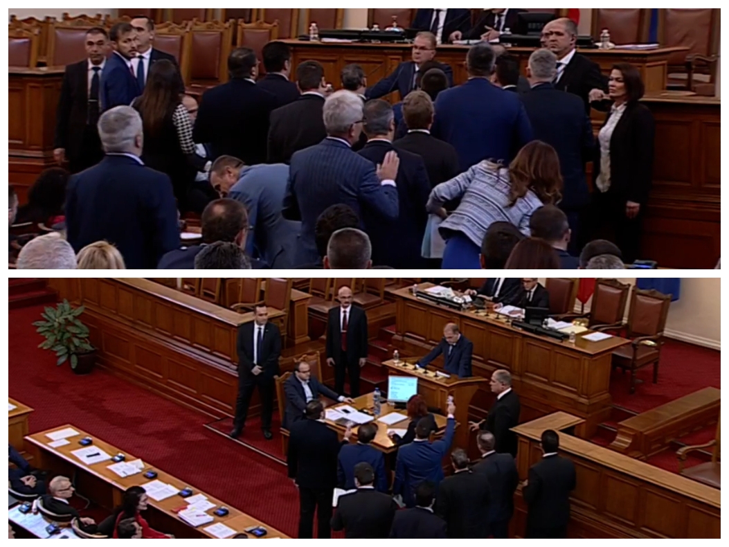ГОЛЯМ СКАНДАЛ В ПАРЛАМЕНТА Промяната с опит да бламира заседанието Йордан Цонев изгони