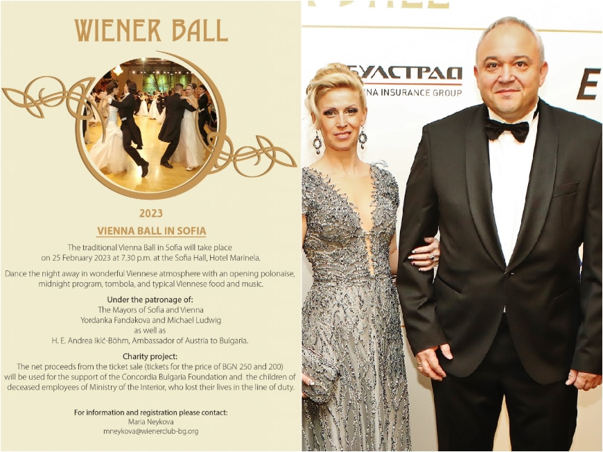 ПЪЛЕН ПОТРЕС Демерджиев се изтъпани с жена си на Виенския бал докато всички се чудят кога ще