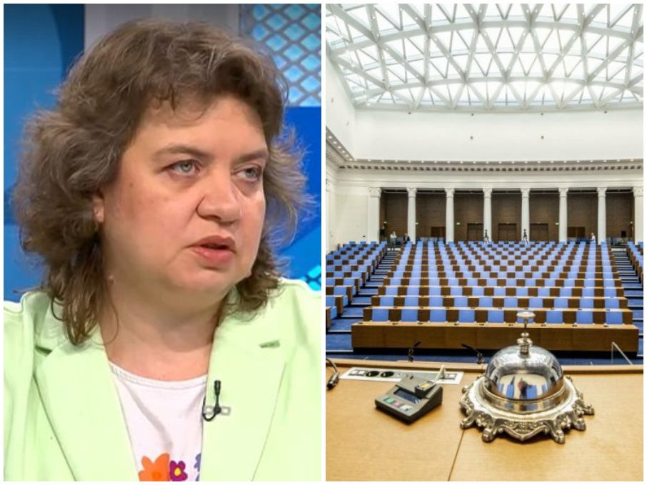 МОЩНА ОХРАНА Четирима от НСО подтичват покрай Наталия Киселова в