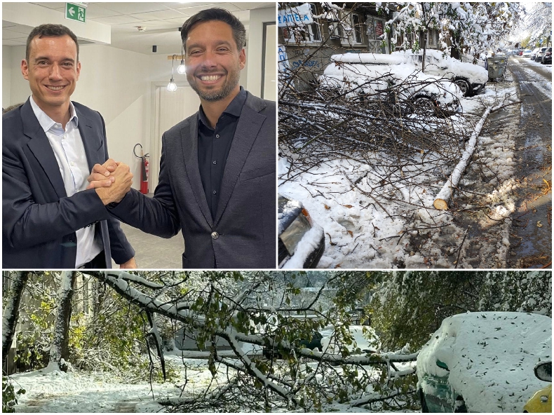 ЗАЩО СИ ТРАЯТ МИС БОНИ И ТЕРЗИЕВ Половин София без ток затрупани коли непочистени паднали