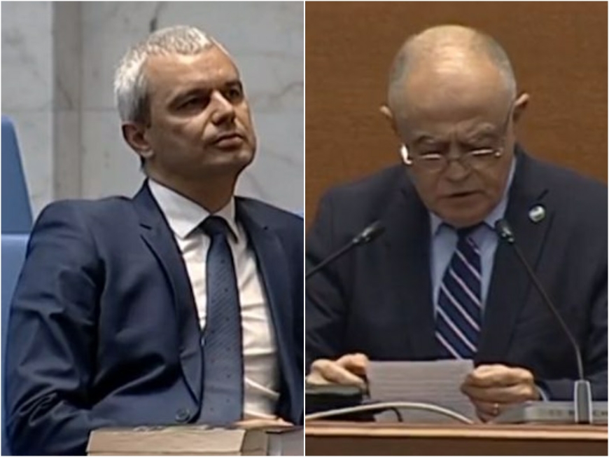 ШОУ В ПАРЛАМЕНТА Подвикват на ген Атанасов че не се вижда на трибуната Той Вие не сте по