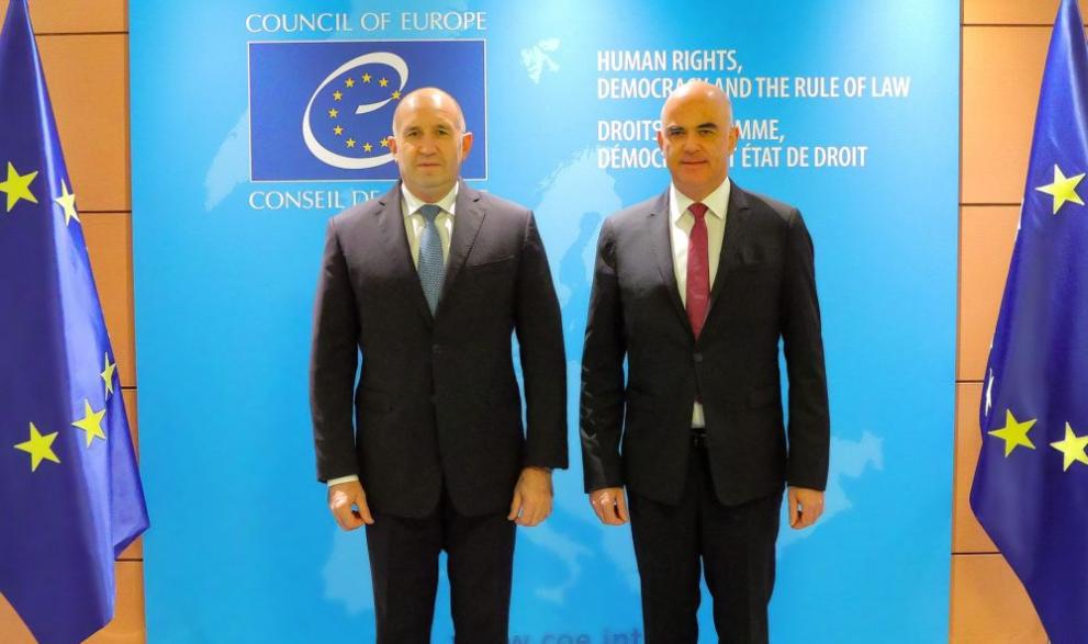 Радев България подкрепя мисията на Съвета на Европа за укрепване на защитата на човешките права